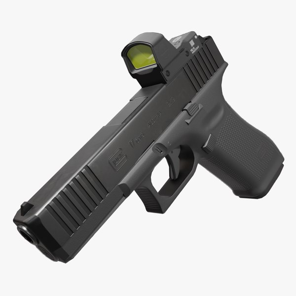 modelo 3d GLOCK 17 Gen5 MOS with attachments - TurboSquid 1990877