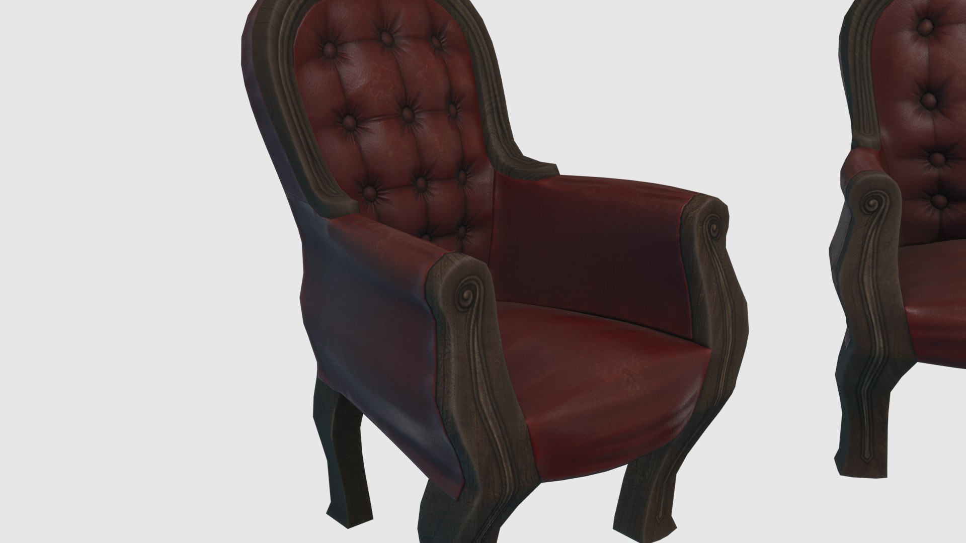 3D Model Vintage Victorian Furniture Chairs - TurboSquid 1360359