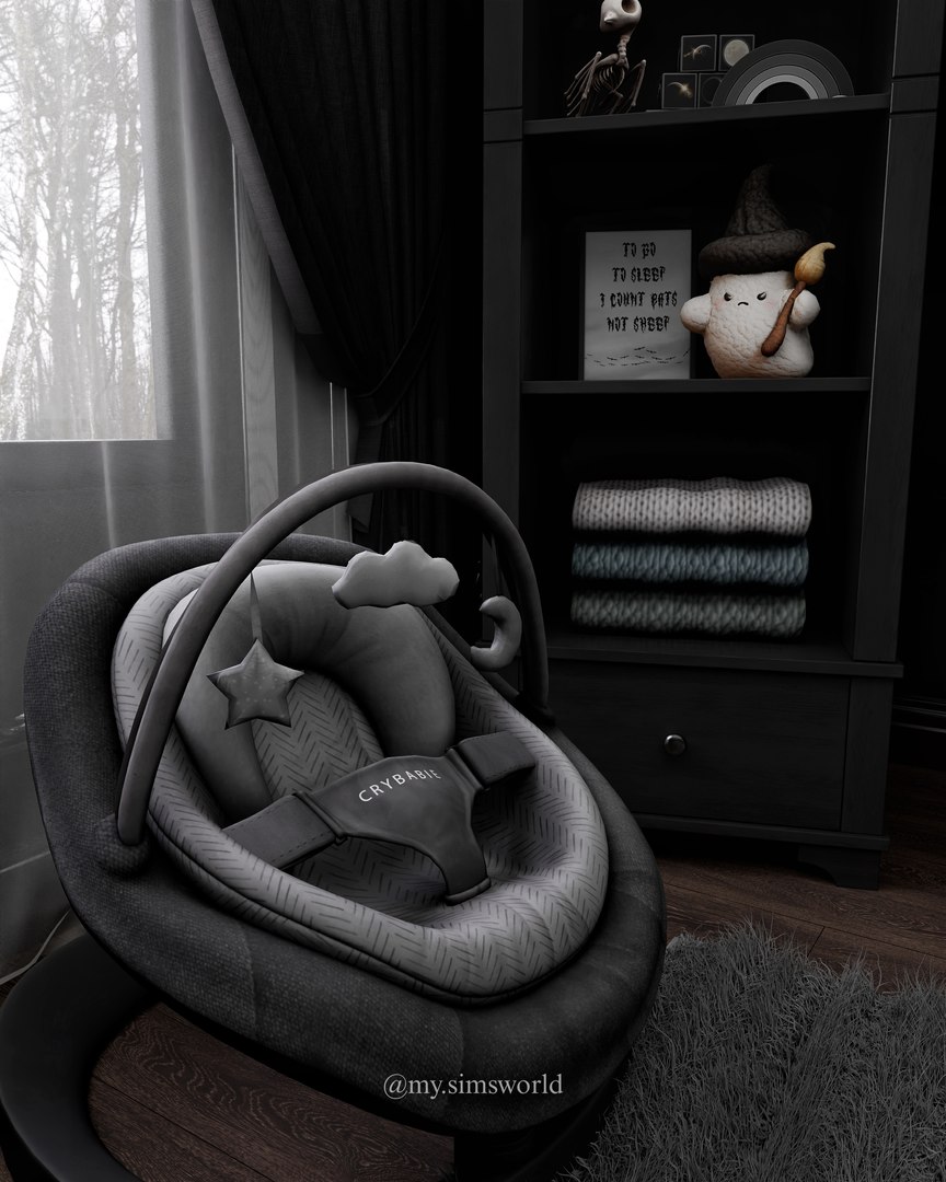 3D Gothic Baby Room Blender Scene - TurboSquid 2475599