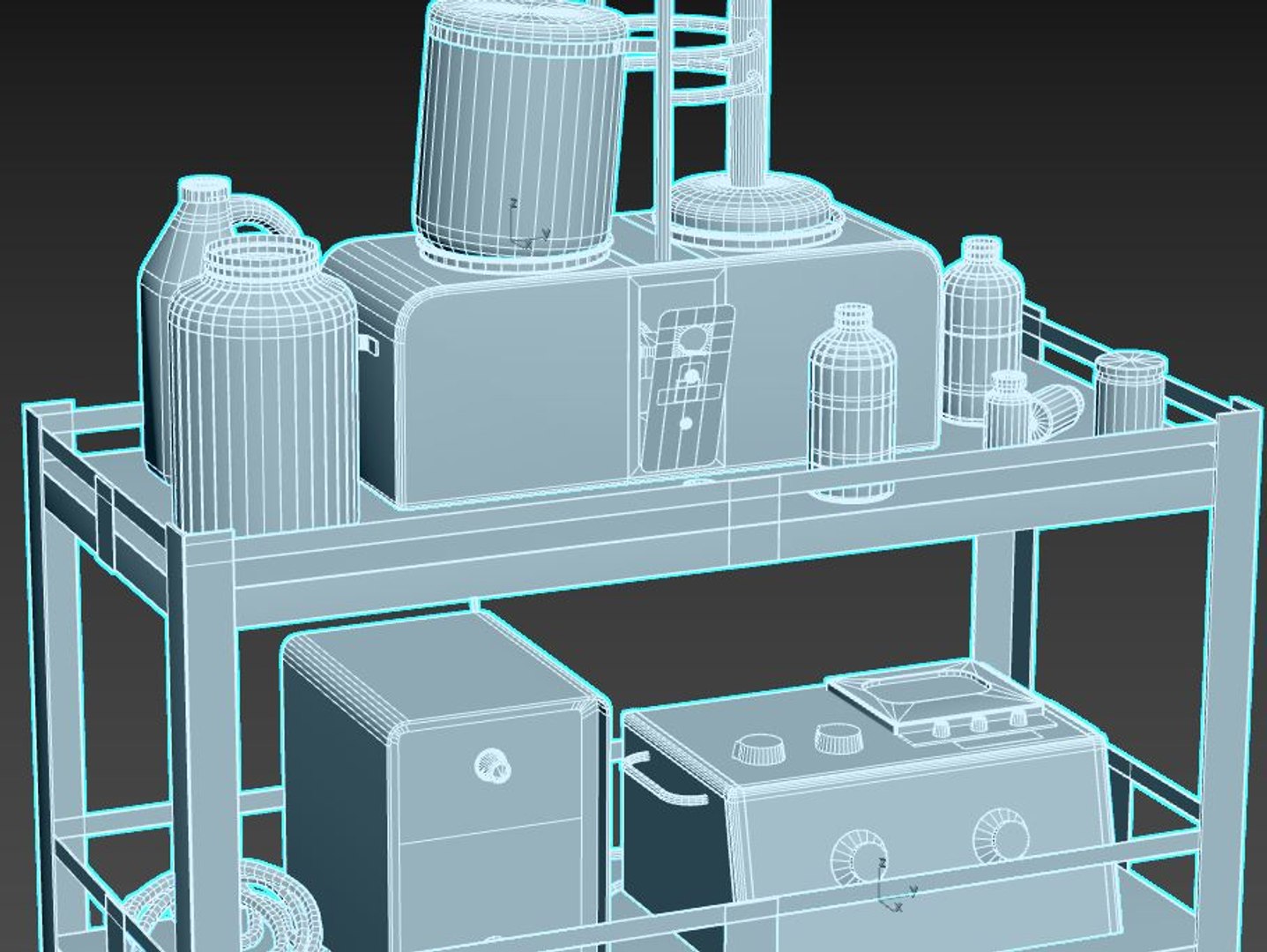 3D Abandoned Sanatorium Equipments 02 - TurboSquid 2093232