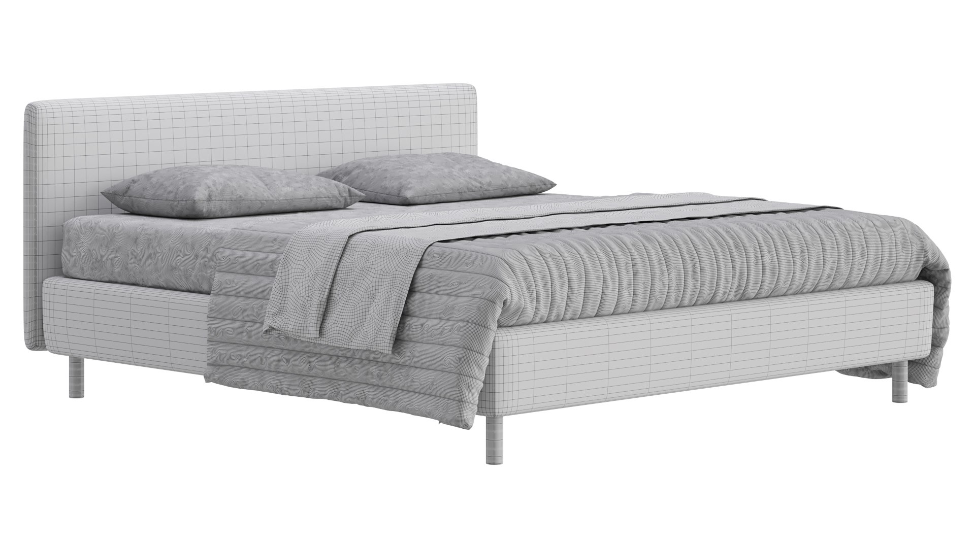 Happy Compatto Bed Model - TurboSquid 2192752