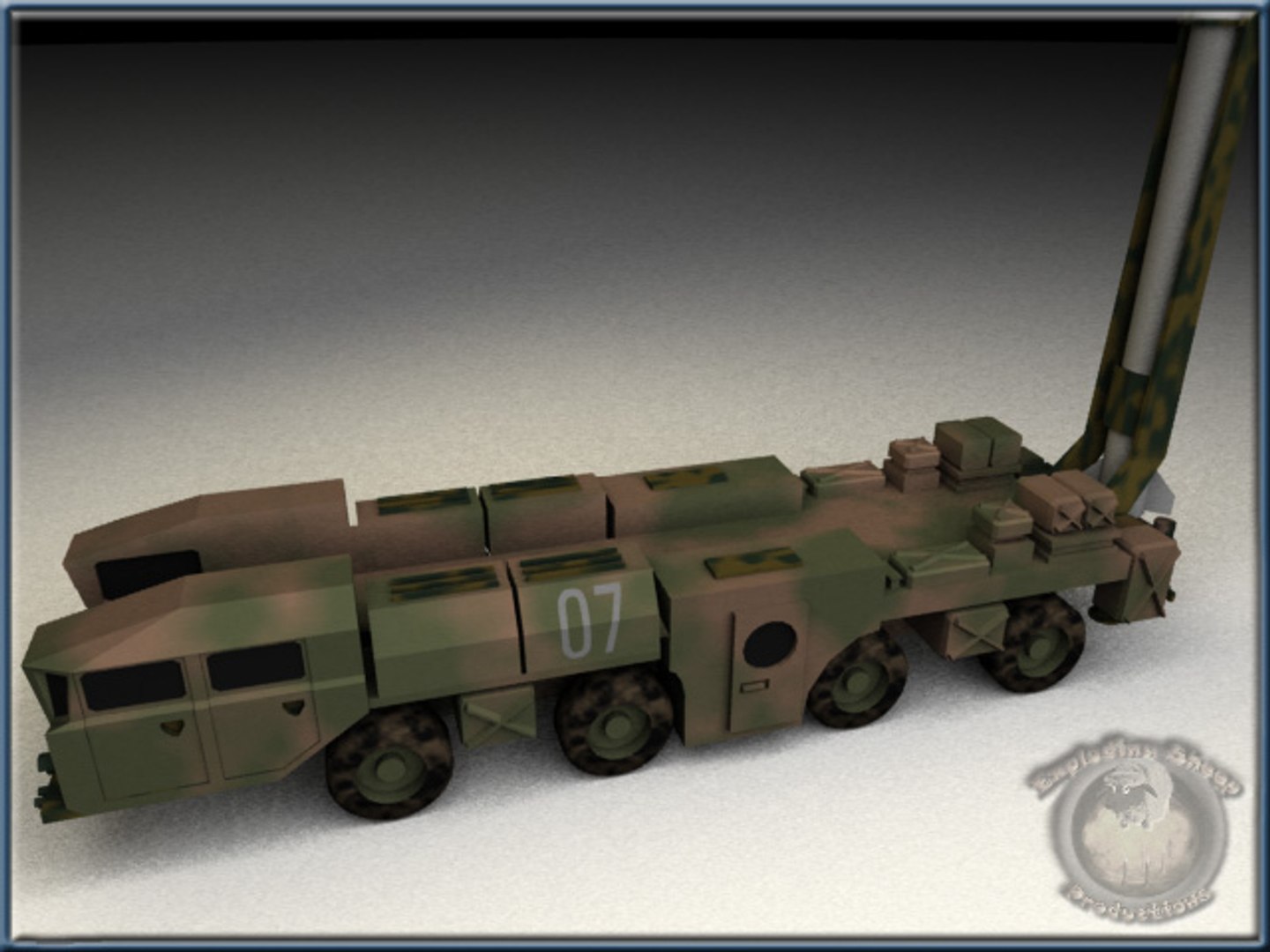 Soviet Maz-scud 3d Model