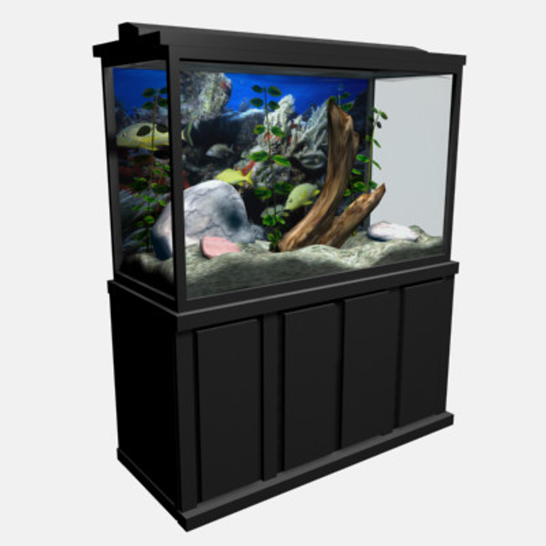 fish tank 3d model