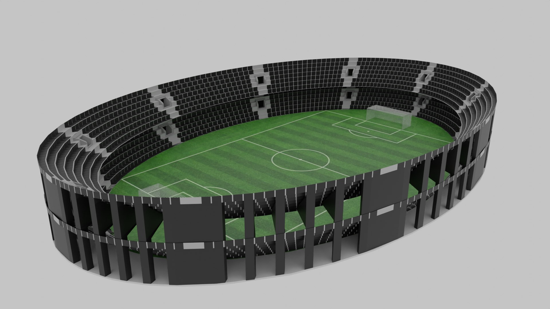 3D Football Stadium - TurboSquid 2140175