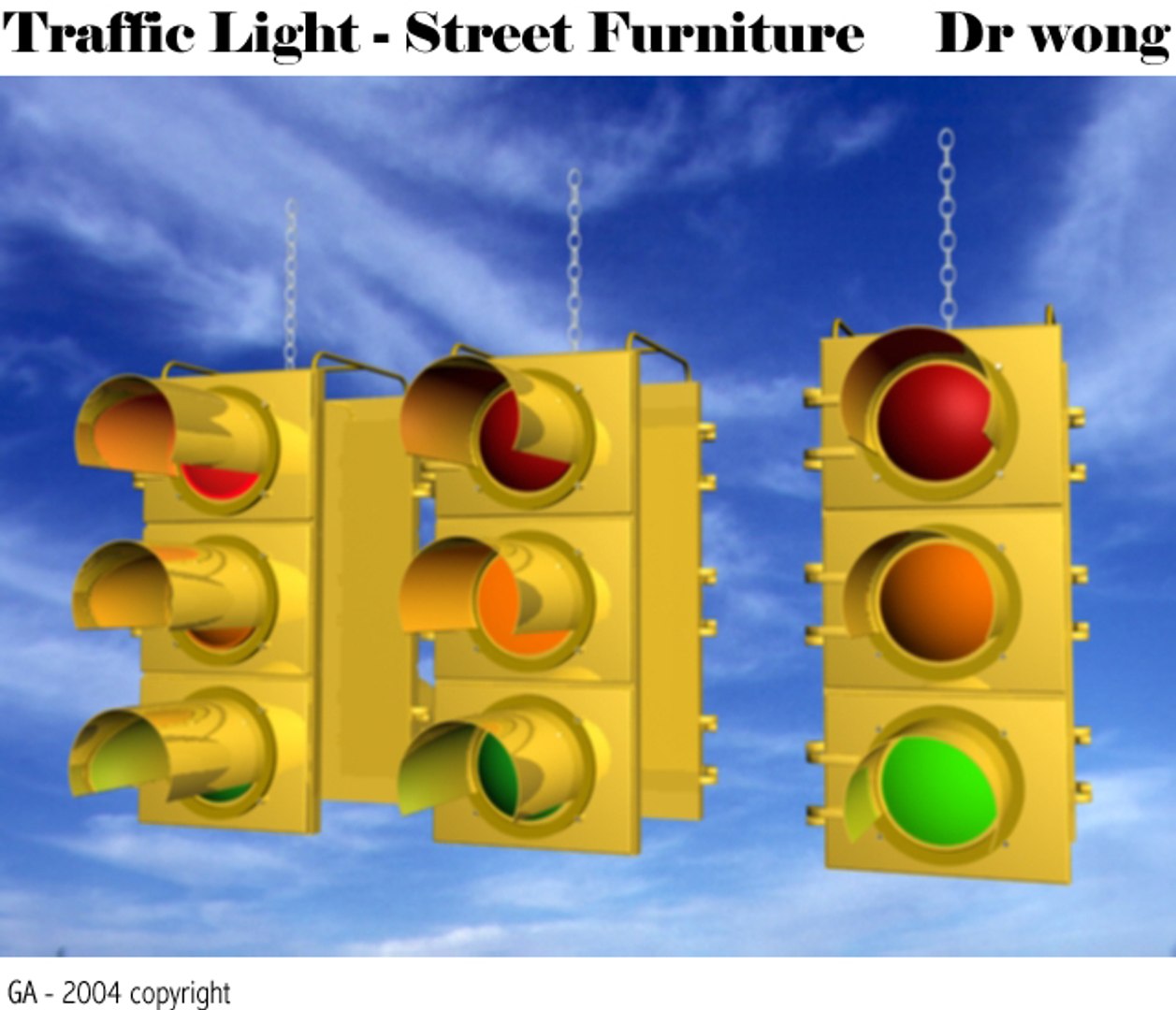 3d Model Traffic Light Heads