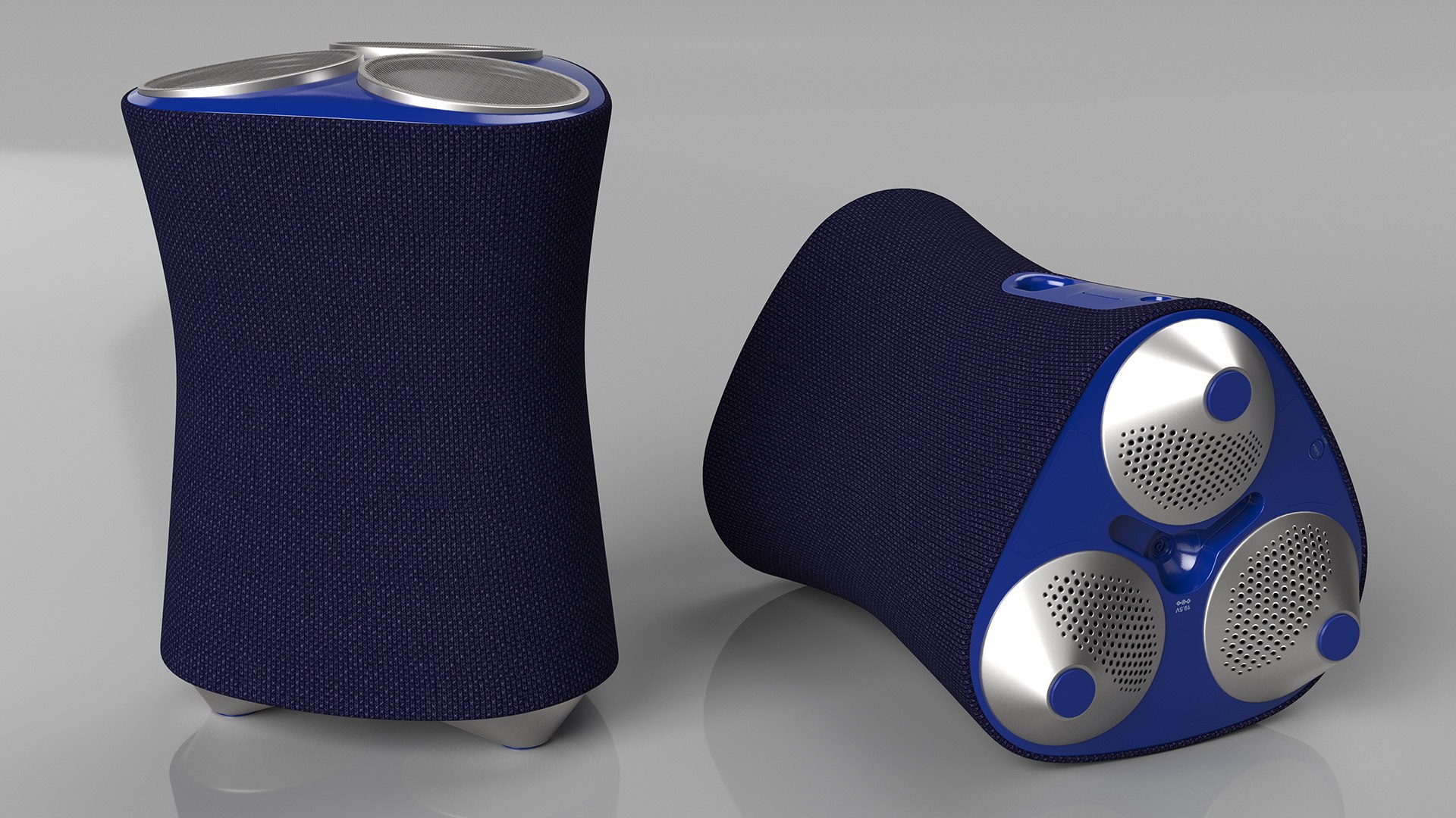 3D Acoustic Wireless Bluetooth Speaker Blue - TurboSquid 2104036