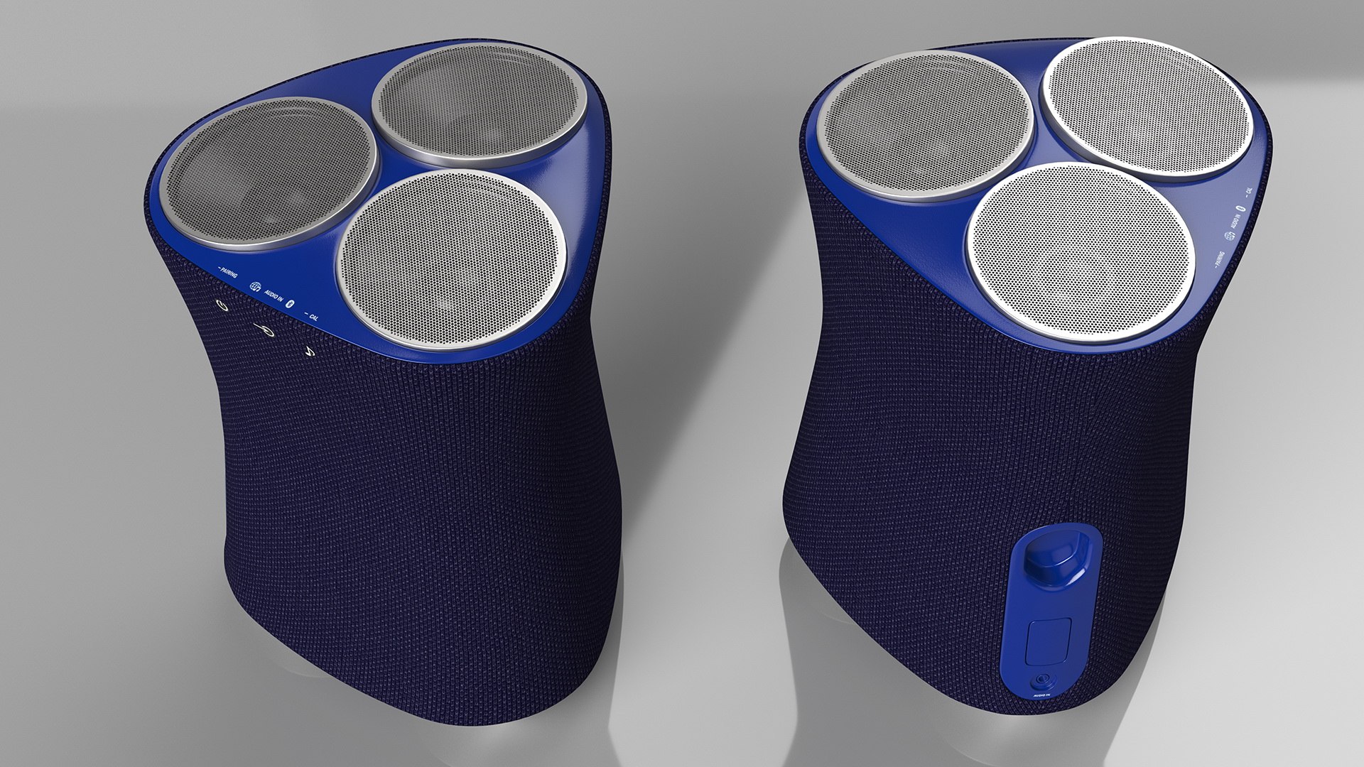 3D Acoustic Wireless Bluetooth Speaker Blue - TurboSquid 2104036