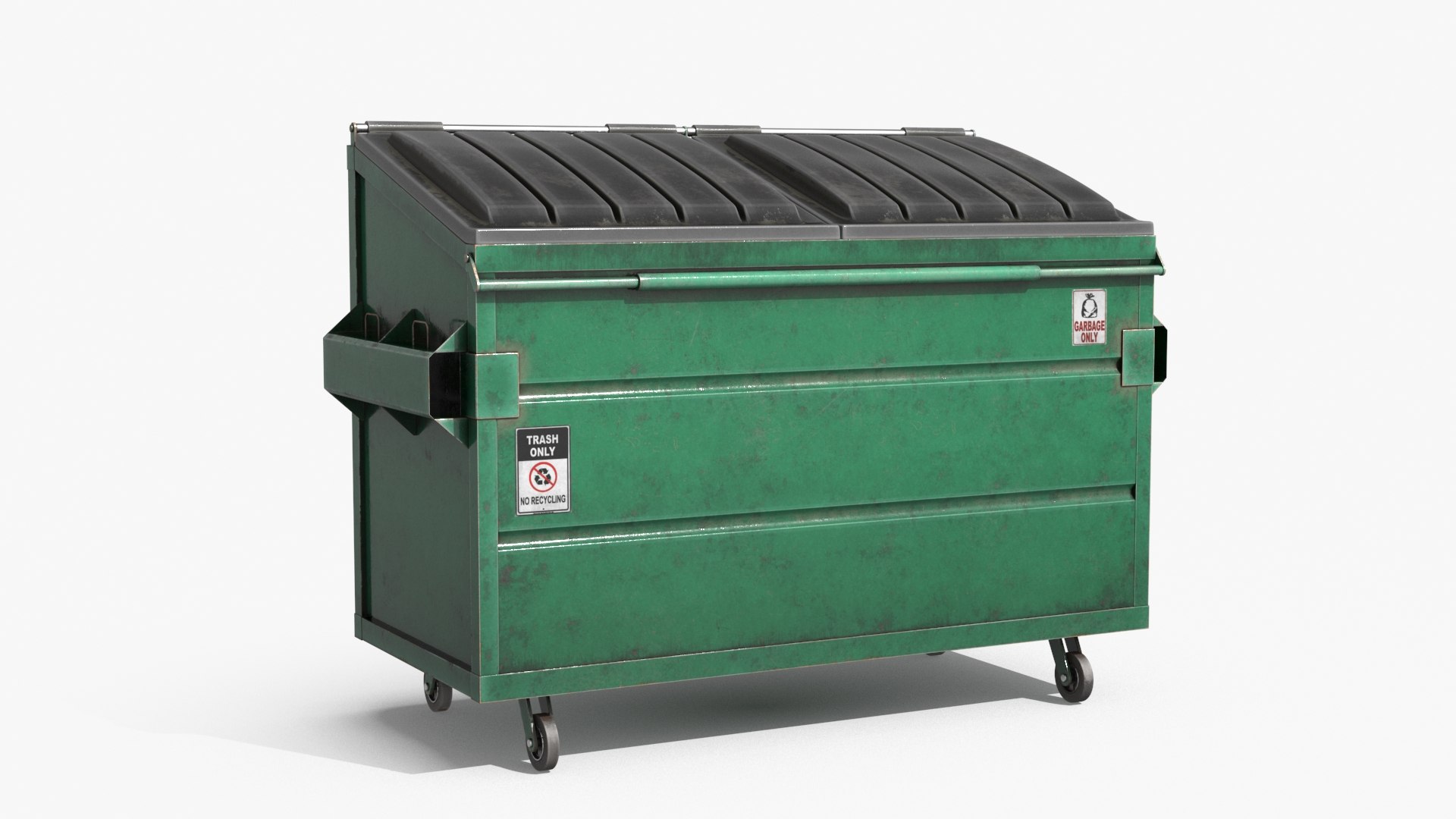 Garbage Dumpster 4 Colors 3D Model - TurboSquid 2246492