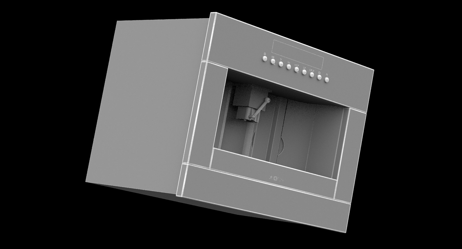 3D Model Subzero Coffee Machine - TurboSquid 1503301