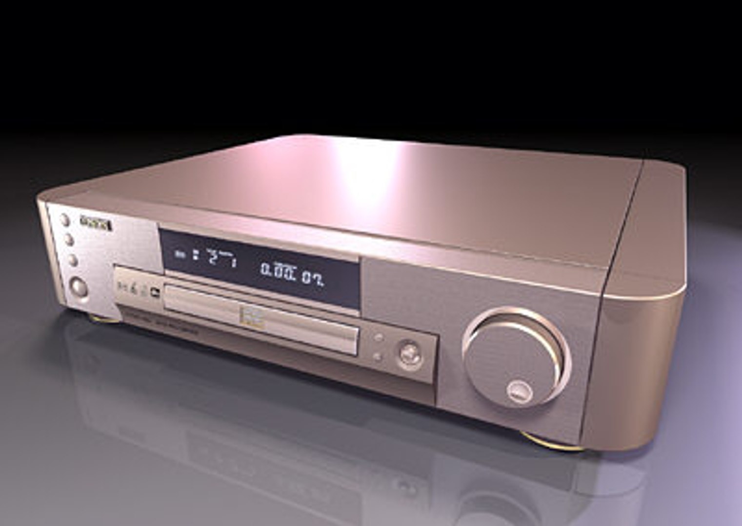 3d Model Of Dvd Player Rendering