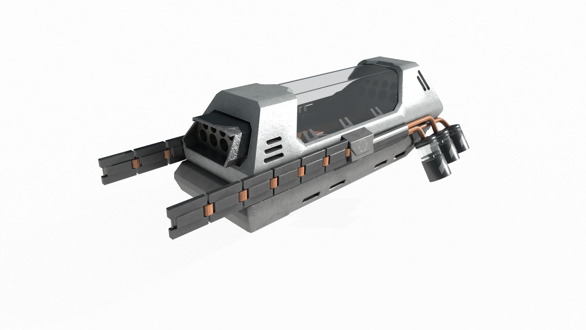 Science Fiction Laser Emitter 3D Model - TurboSquid 2199946