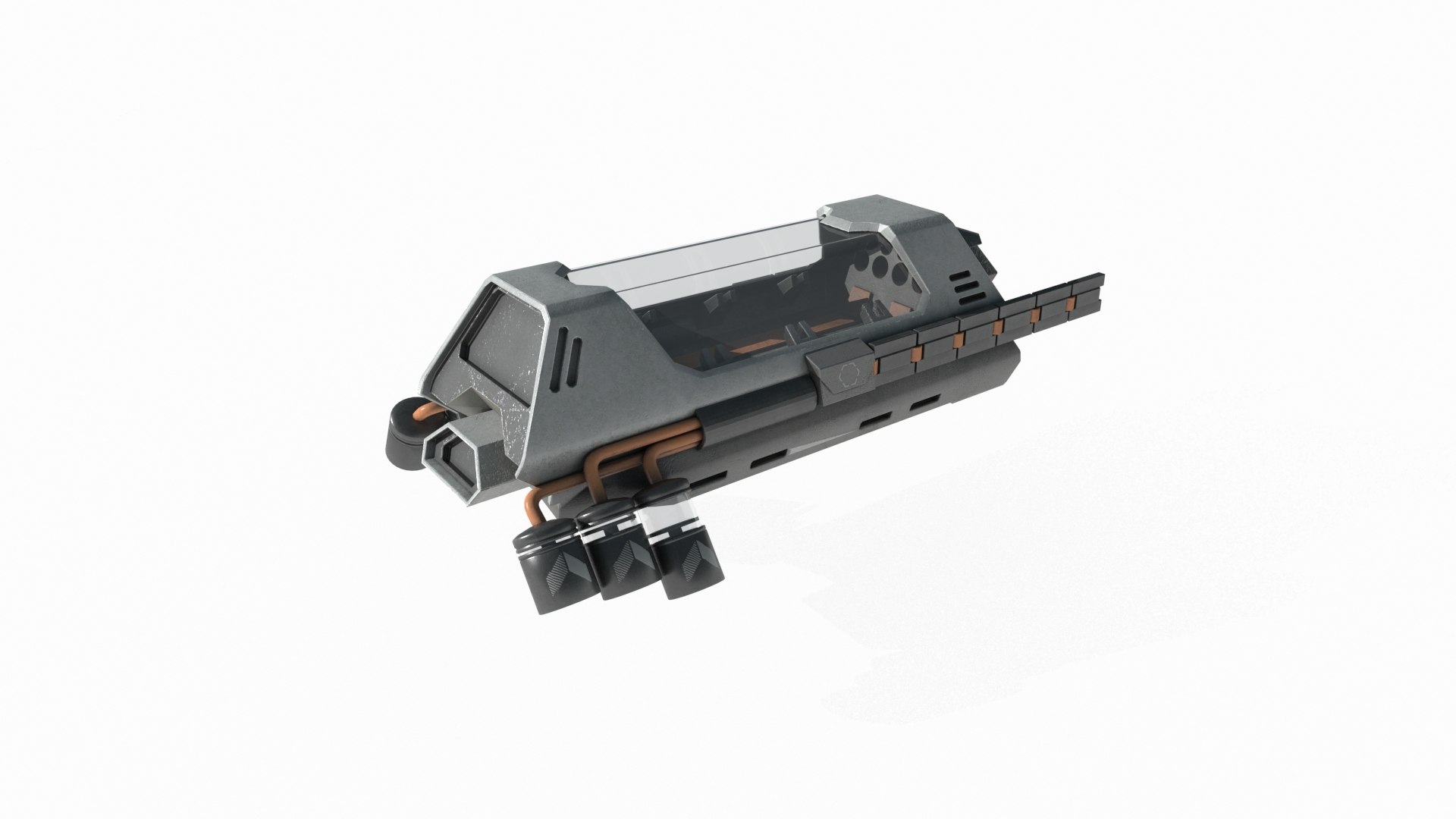 Science Fiction Laser Emitter 3D Model - TurboSquid 2199946