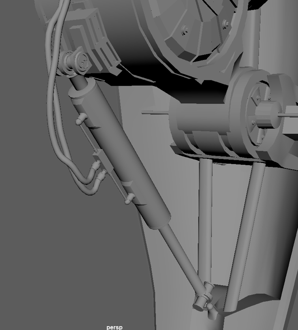 3D Mechanical Robot Spider Leg model - TurboSquid 1957327