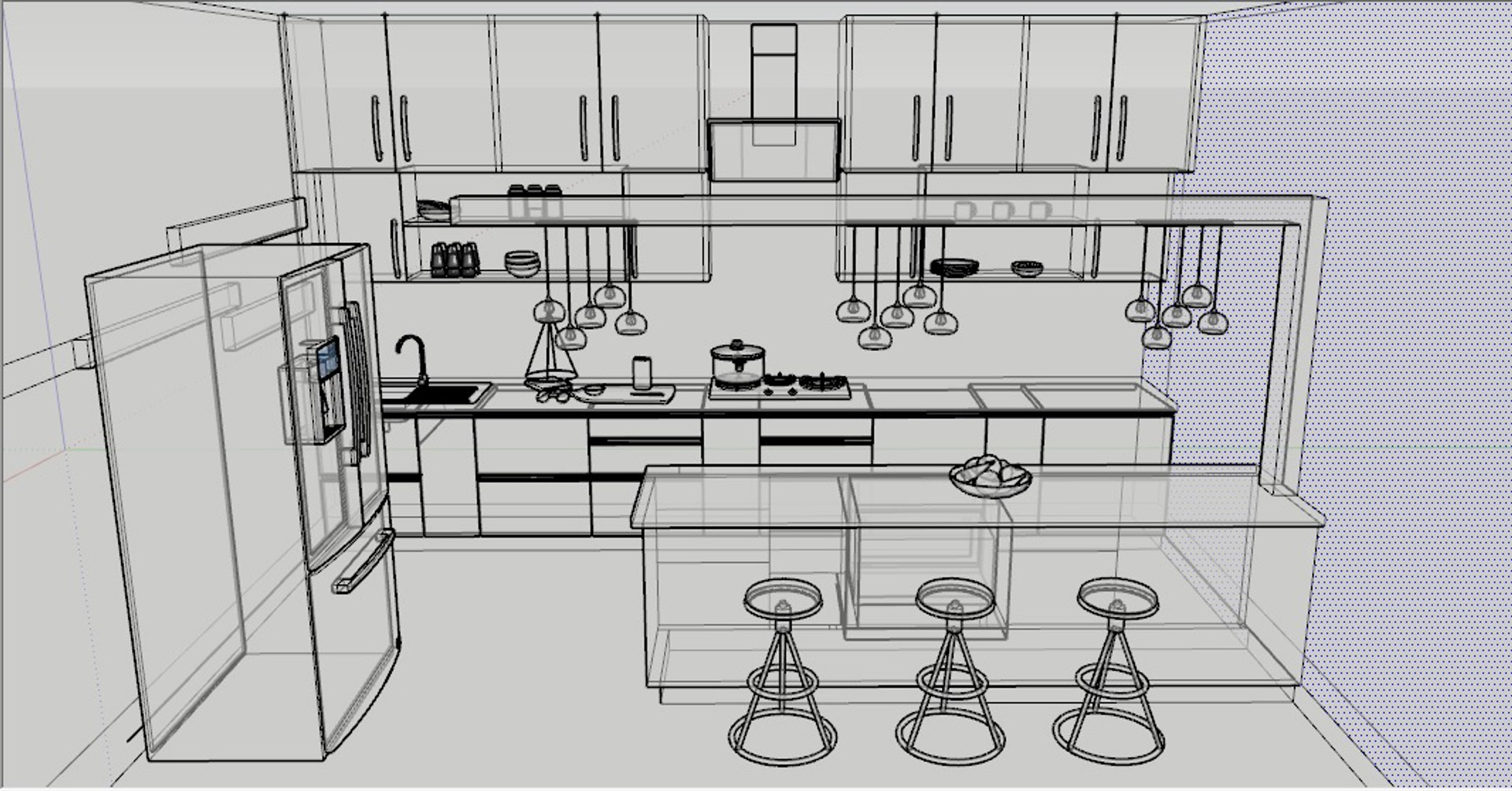 3D Model Modular Kitchen - TurboSquid 1442402