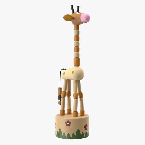 3D Push Puppet Toy Giraffe model - TurboSquid 2015798