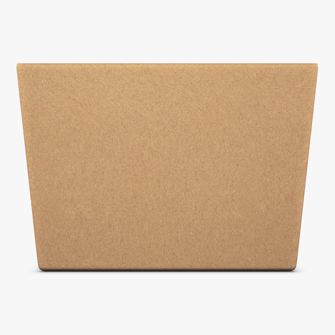 3D Package Cardboard Trapezoid Box M 1 Model - TurboSquid 2147305