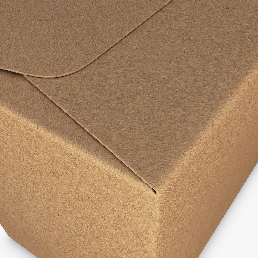 3D Package Cardboard Trapezoid Box M 1 Model - TurboSquid 2147305