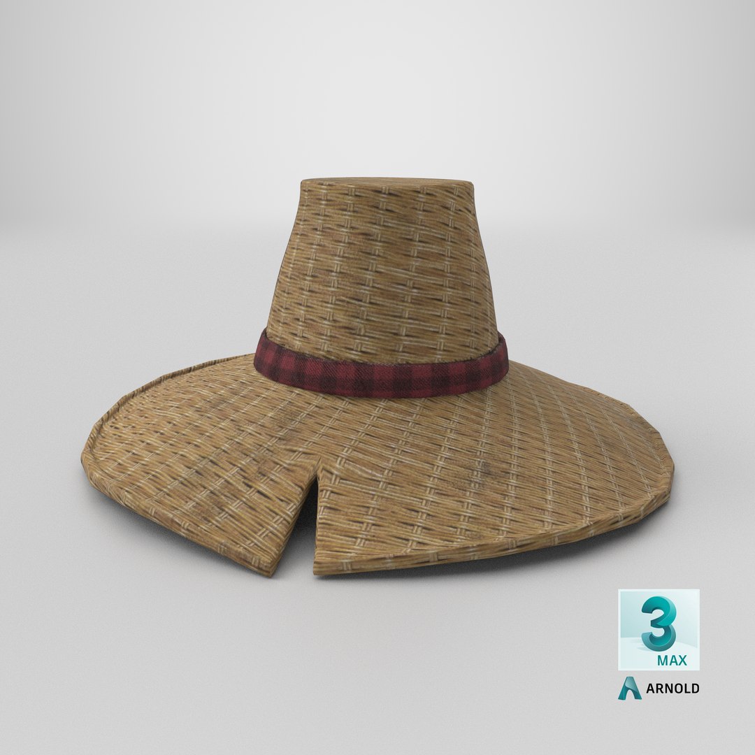 Straw Hat 3D Model - TurboSquid 2142788
