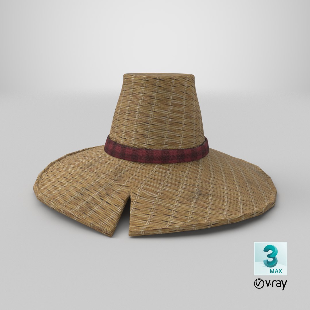 Straw Hat 3D Model - TurboSquid 2142788