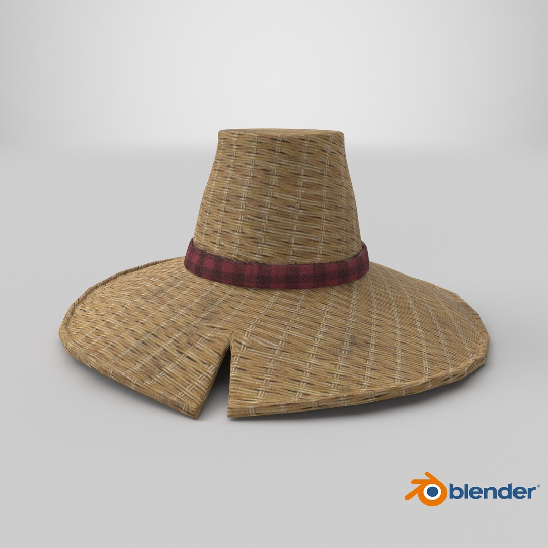 Straw Hat 3D Model - TurboSquid 2142788