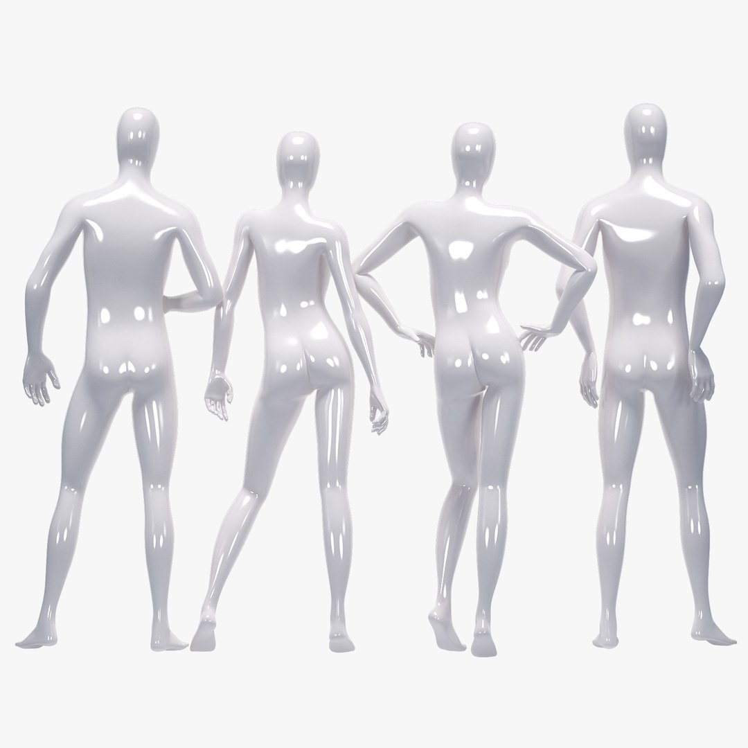 Set Male Female Mannequin Model - TurboSquid 1222901