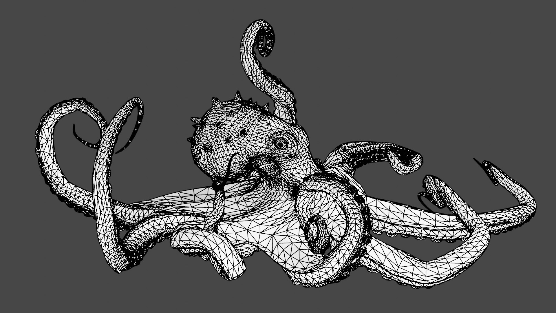 3D Model Octopus And Tentacle Of Octopus - TurboSquid 2118534