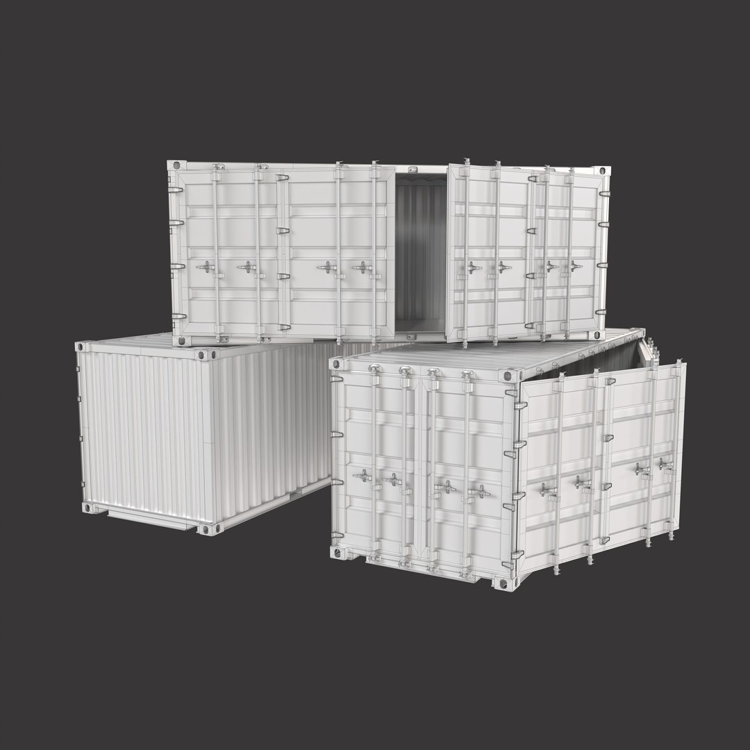 20 FT Side Opening Container Low-poly 3D Model 3D Model - TurboSquid ...