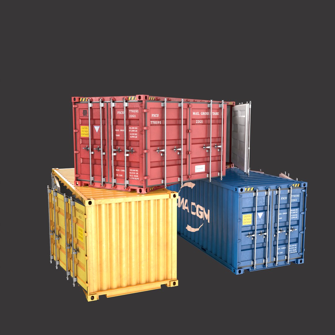 20 FT Side Opening Container Low-poly 3D Model 3D Model - TurboSquid ...