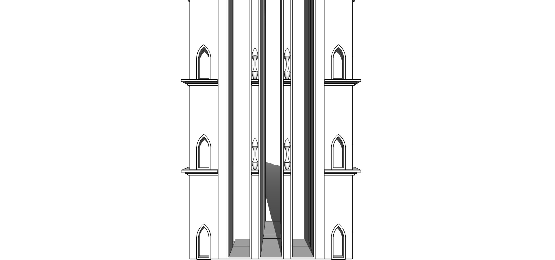 Fantasy neoclassical tower architecture 3D model - TurboSquid 1655760