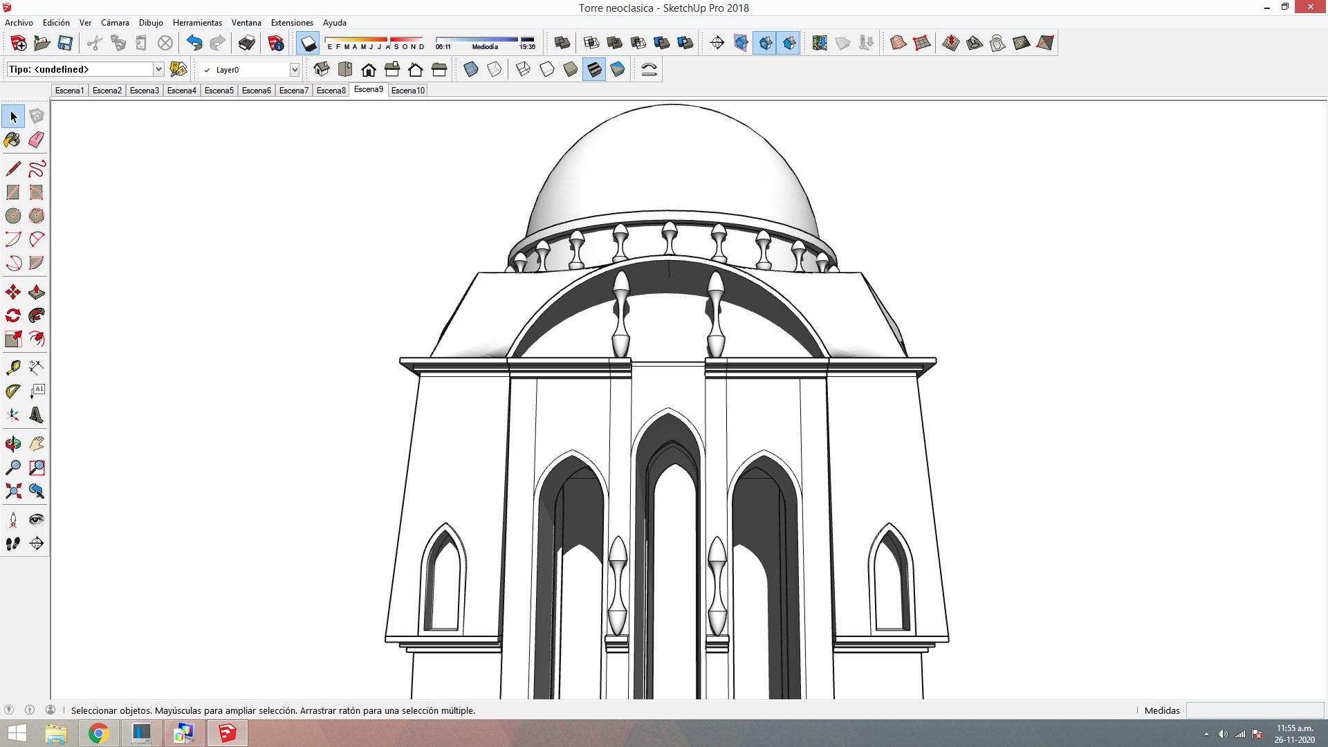 Fantasy neoclassical tower architecture 3D model - TurboSquid 1655760