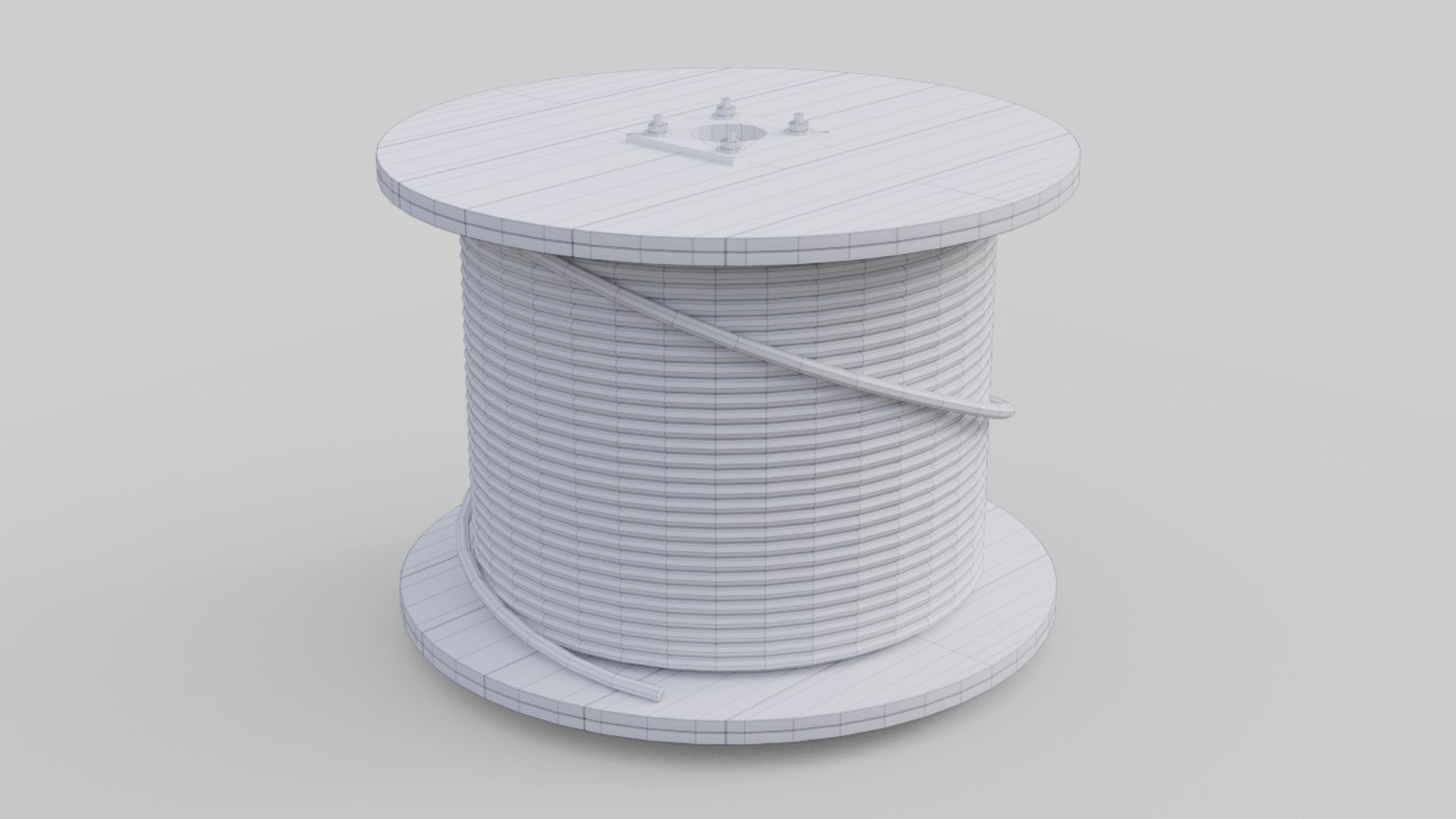 3D Cable Reel 2 Model - TurboSquid 1231744