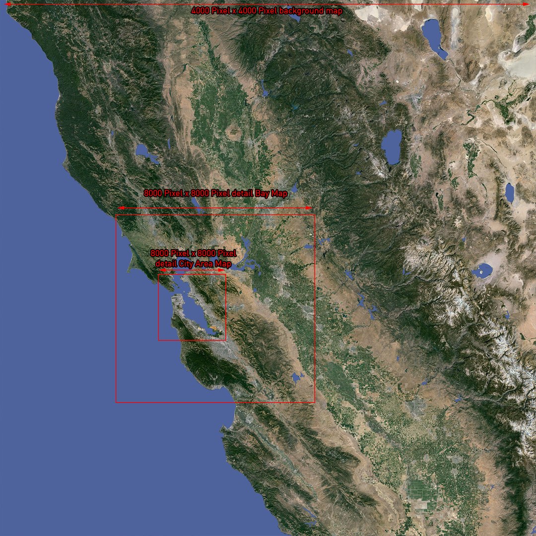 3d San Francisco Bay Area Model