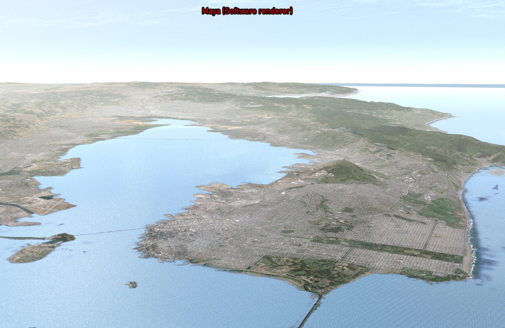 3d San Francisco Bay Area Model