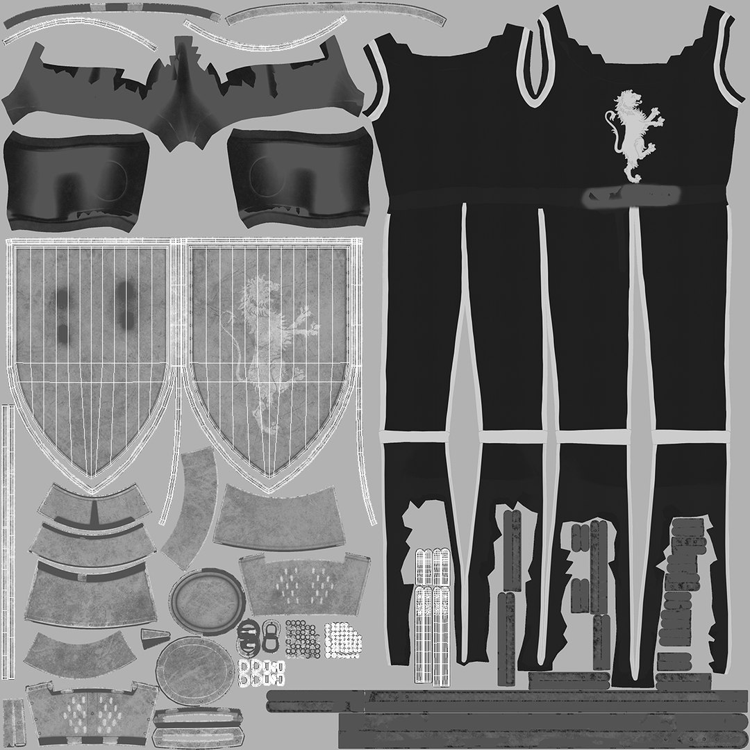 3D Knight Shield Model - TurboSquid 1509521