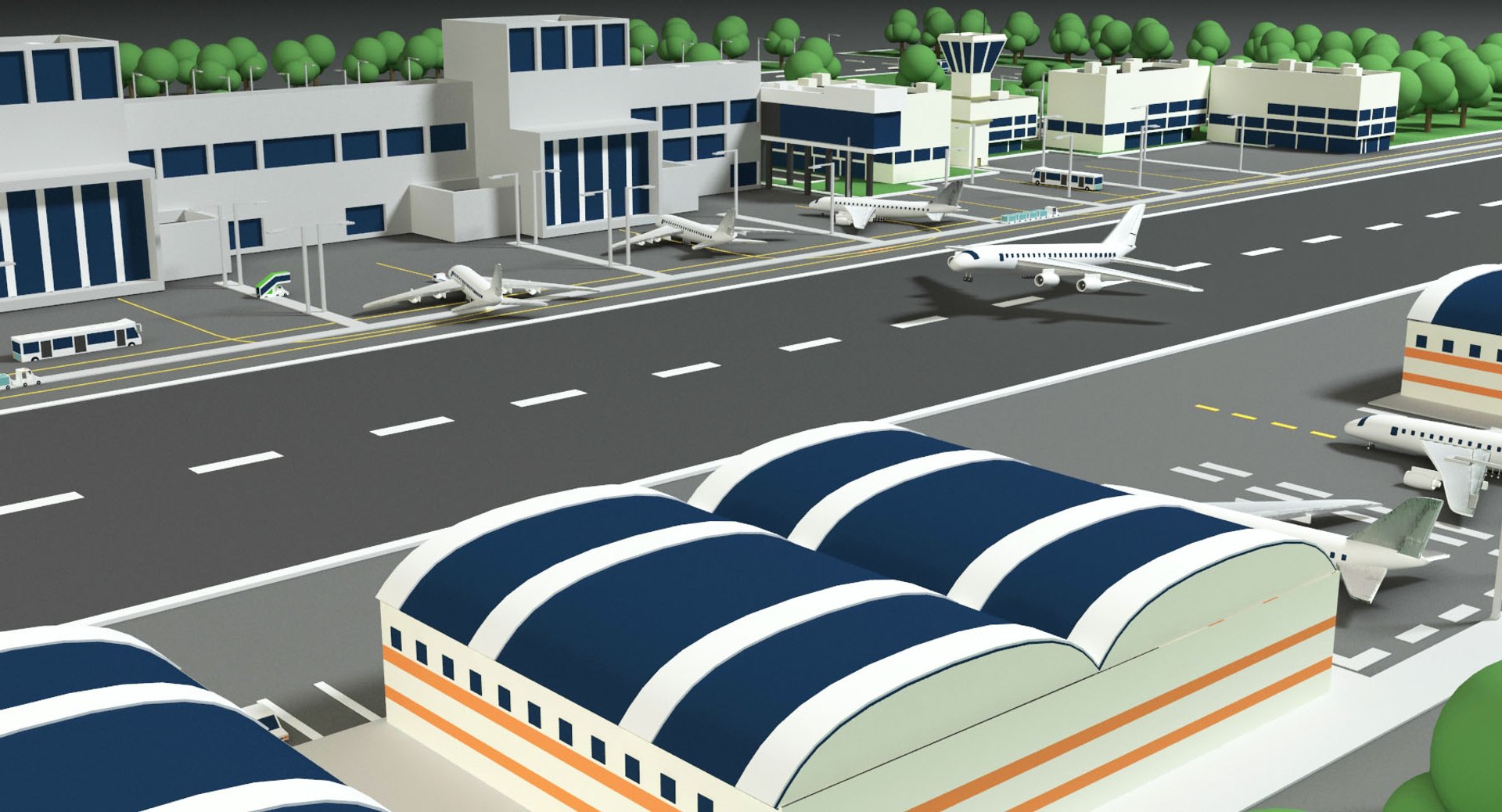 Airport Air 3D - TurboSquid 1332456