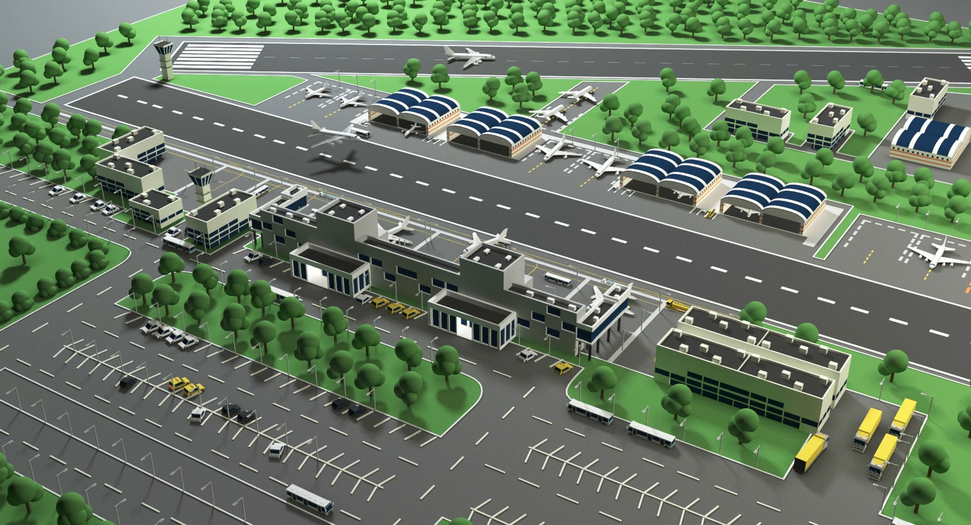 Airport Air 3D - TurboSquid 1332456