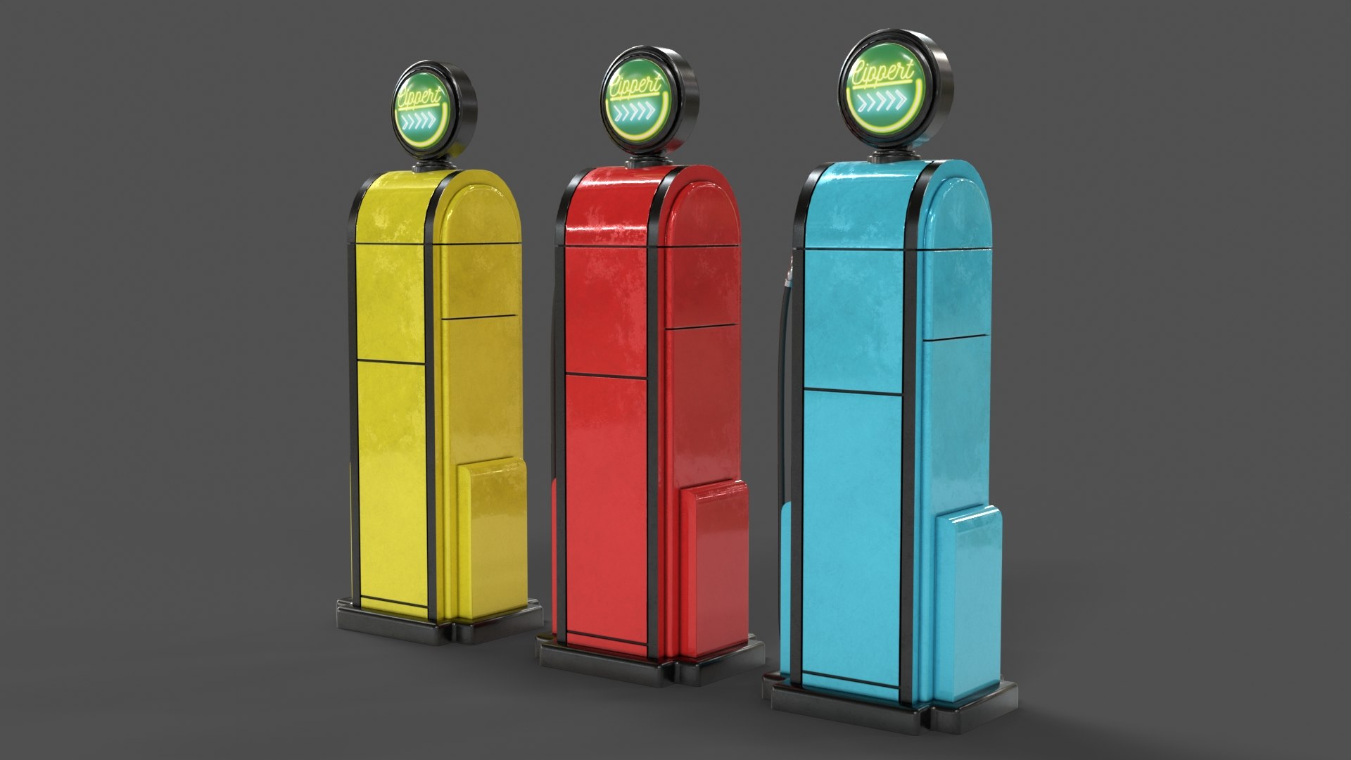 Retro Gasolin Pump 3D Model - TurboSquid 1972947