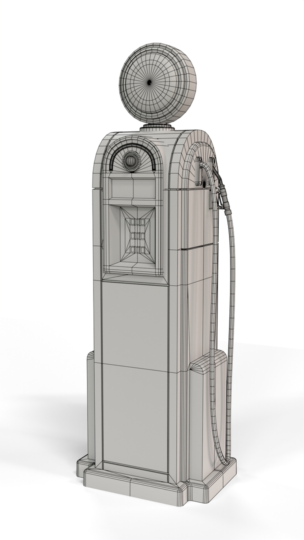 Retro Gasolin Pump 3D Model - TurboSquid 1972947