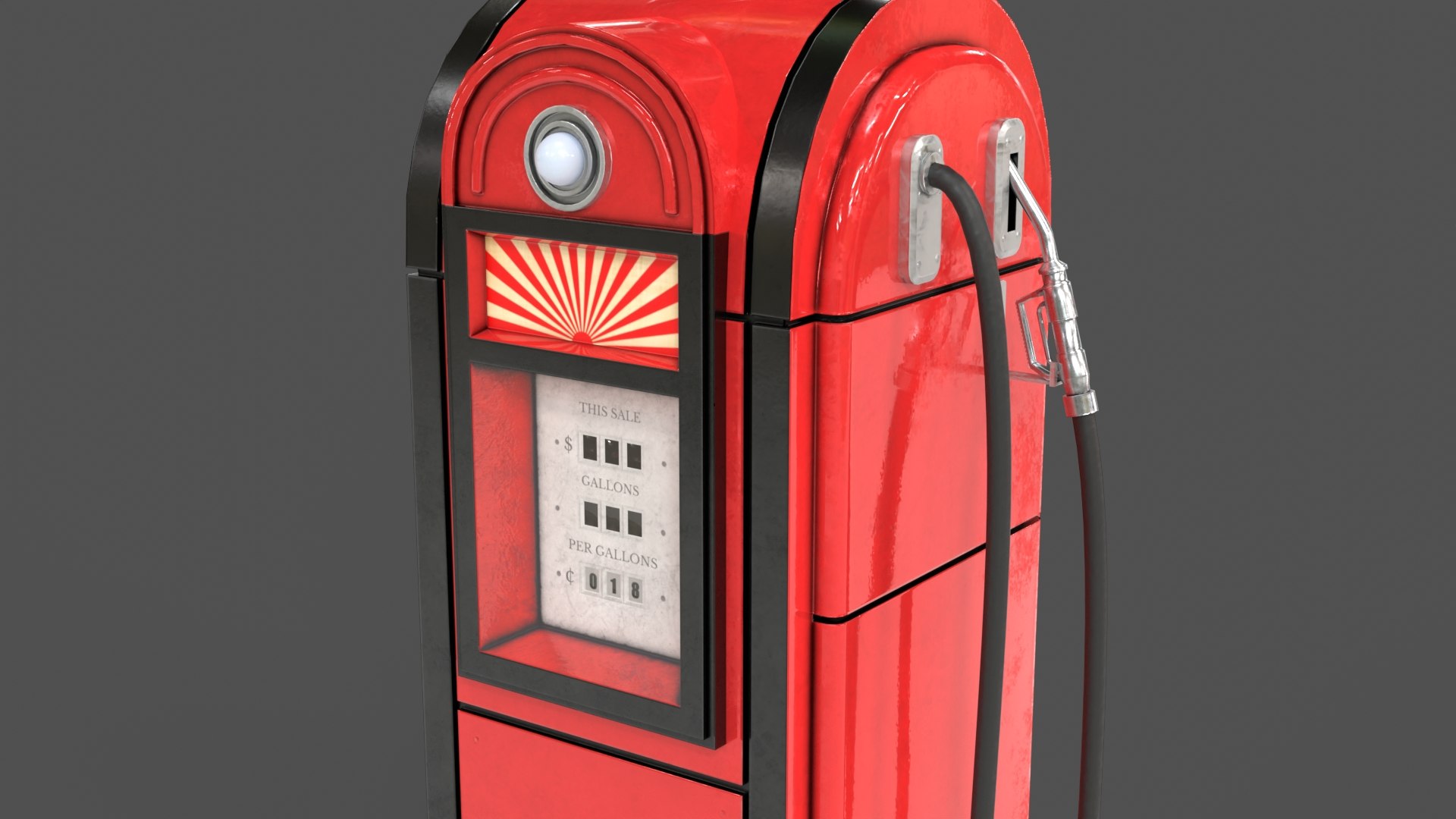 Retro Gasolin Pump 3D Model - TurboSquid 1972947