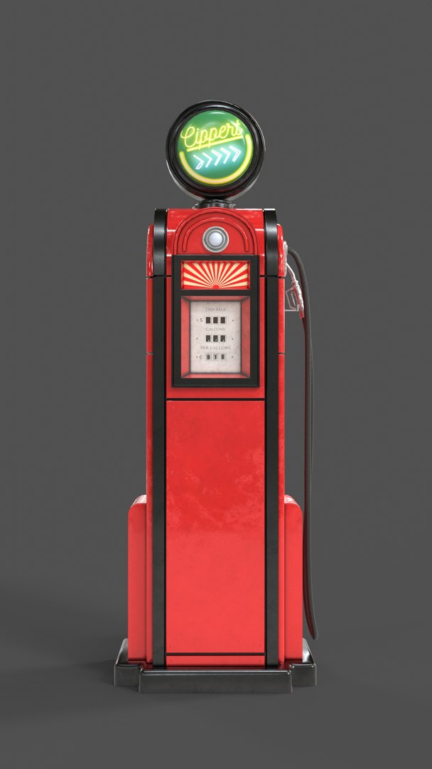 Retro Gasolin Pump 3D Model - TurboSquid 1972947