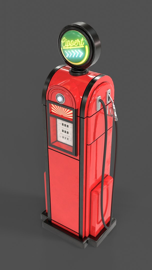 Retro Gasolin Pump 3D Model - TurboSquid 1972947