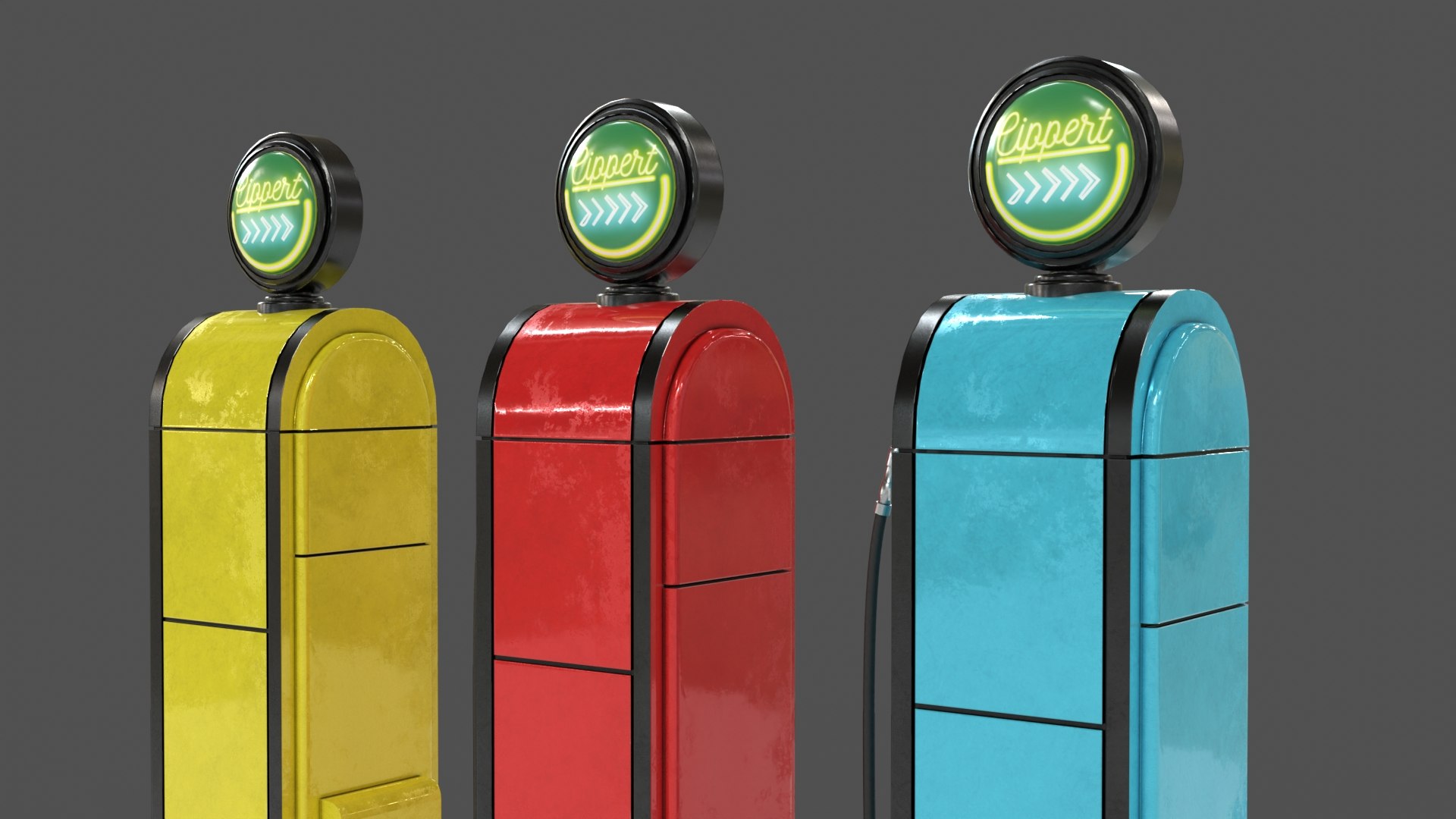 Retro Gasolin Pump 3D Model - TurboSquid 1972947