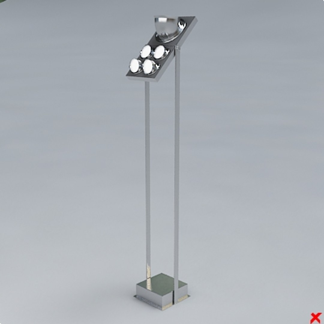 3d Model Of Lamp Standing