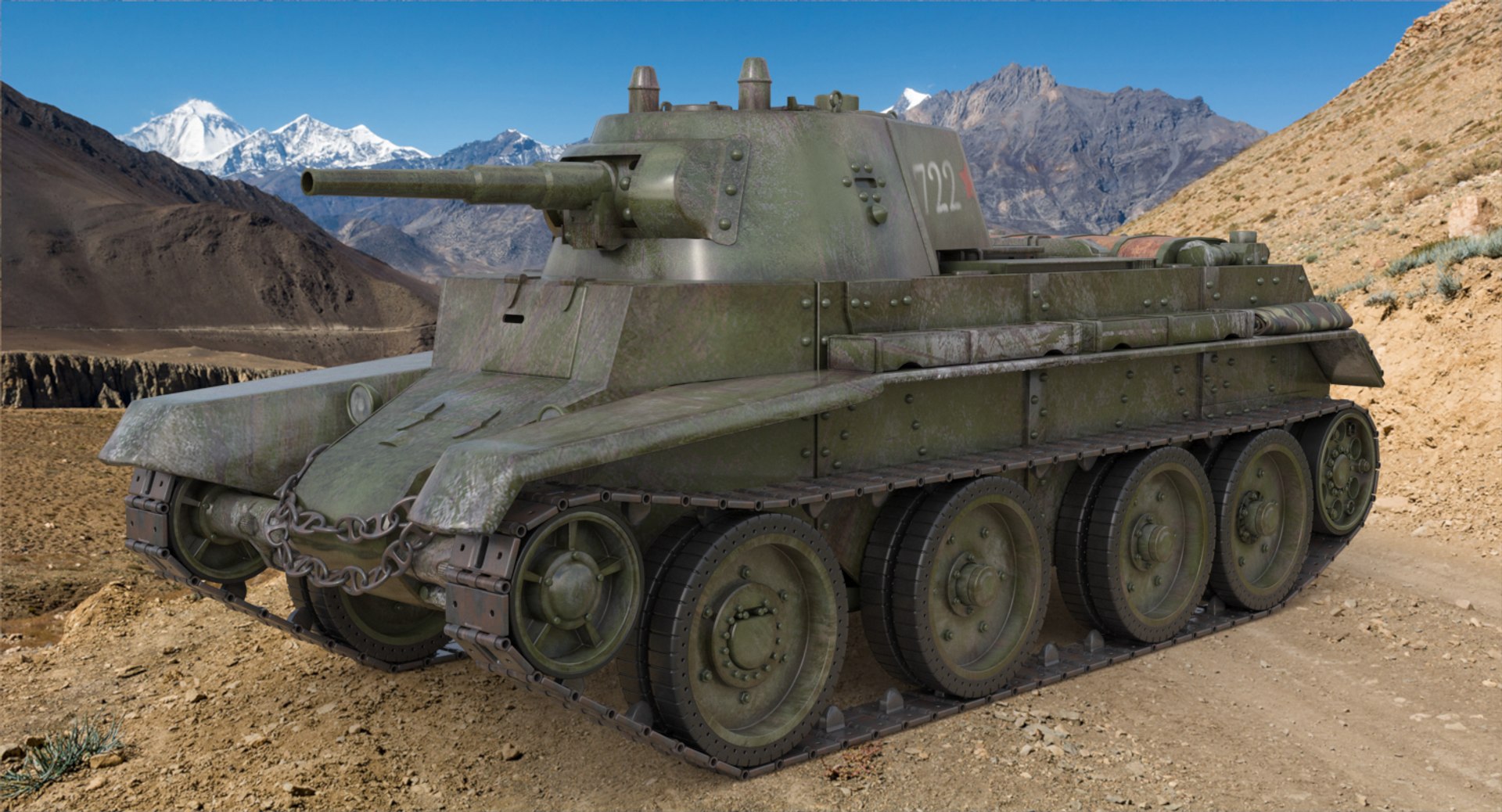 3D Tank Bt 7 Soviet Model - TurboSquid 1277120