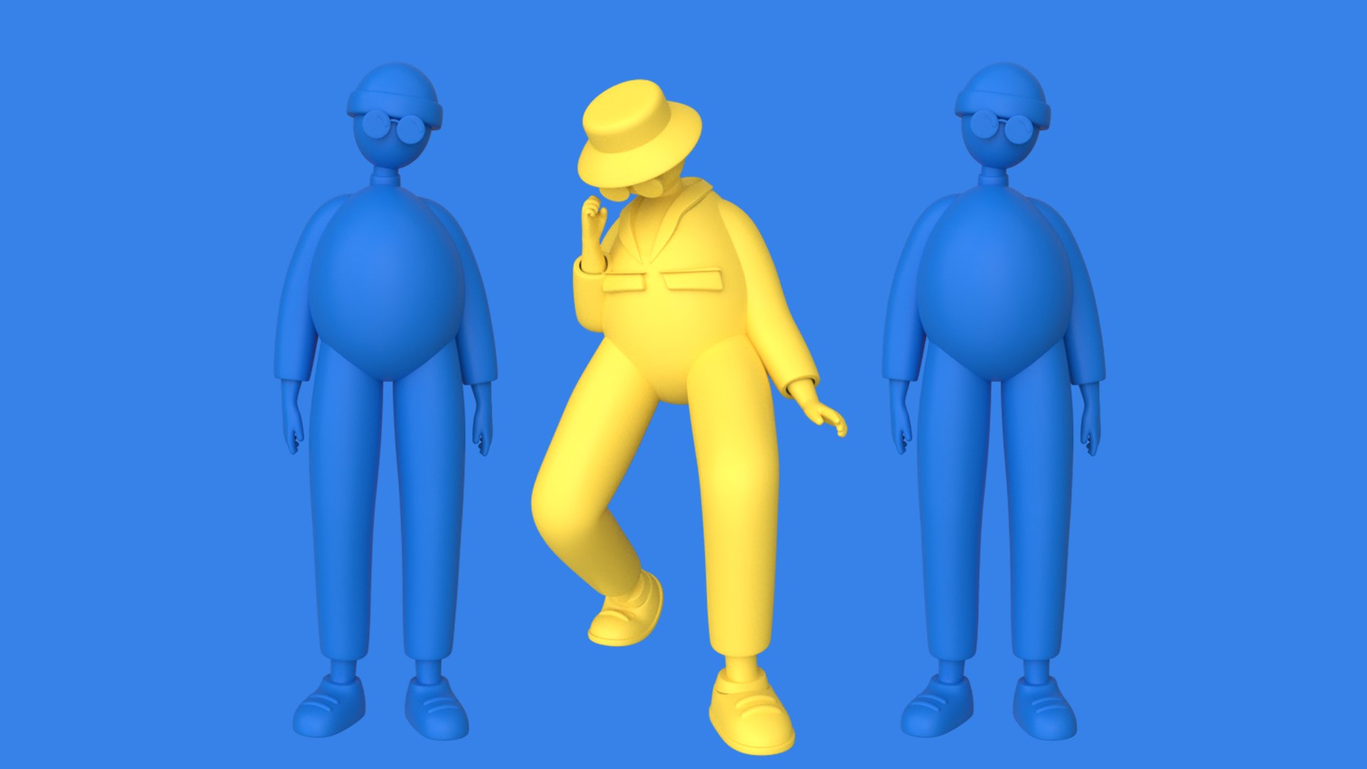 Characters 4 05 Color Model - TurboSquid 1977436