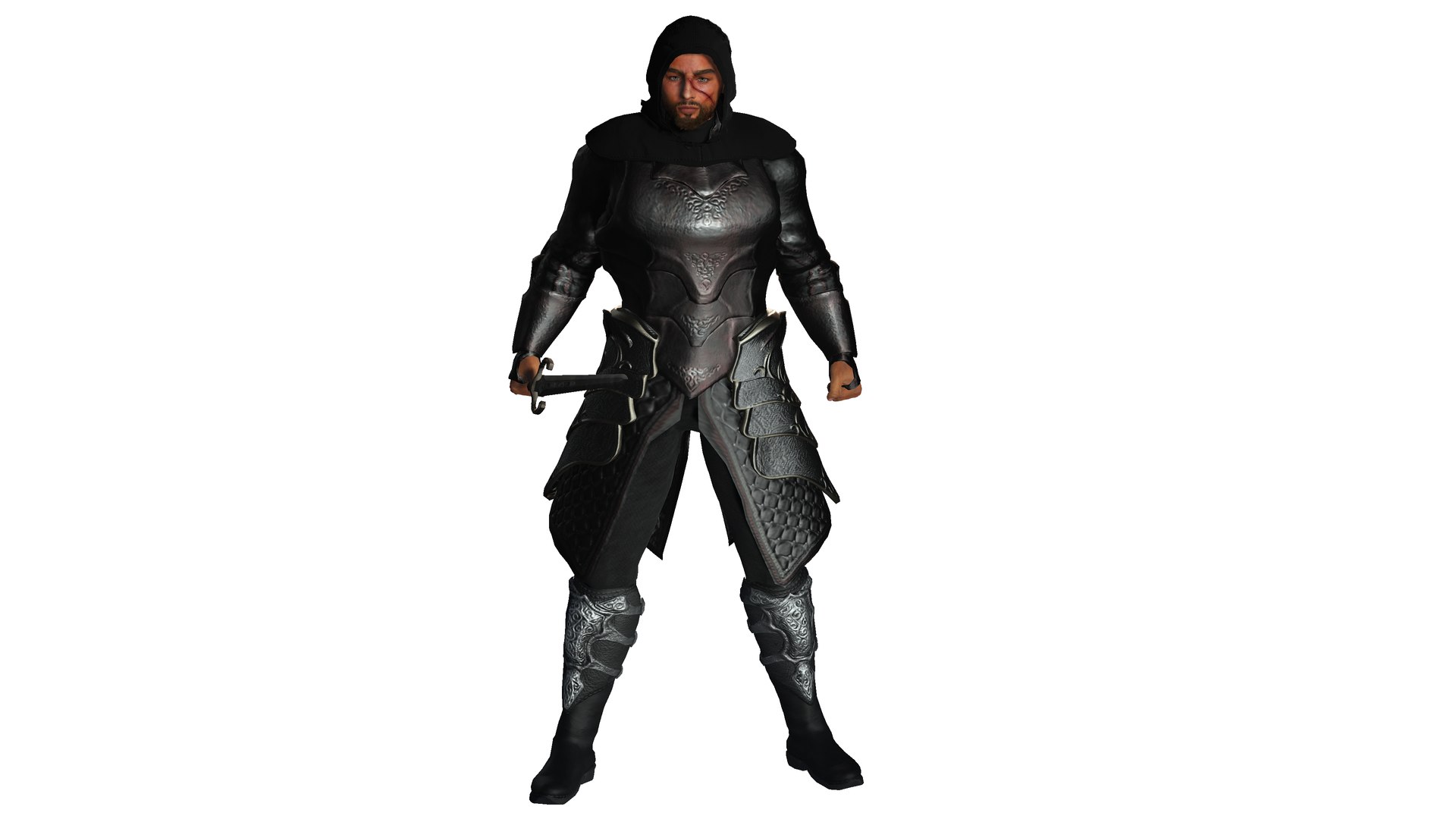 AAA 3D FANTASY MALE ASSASSIN-REALISTIC RIGGED GAME CHARACTER 3D Model ...