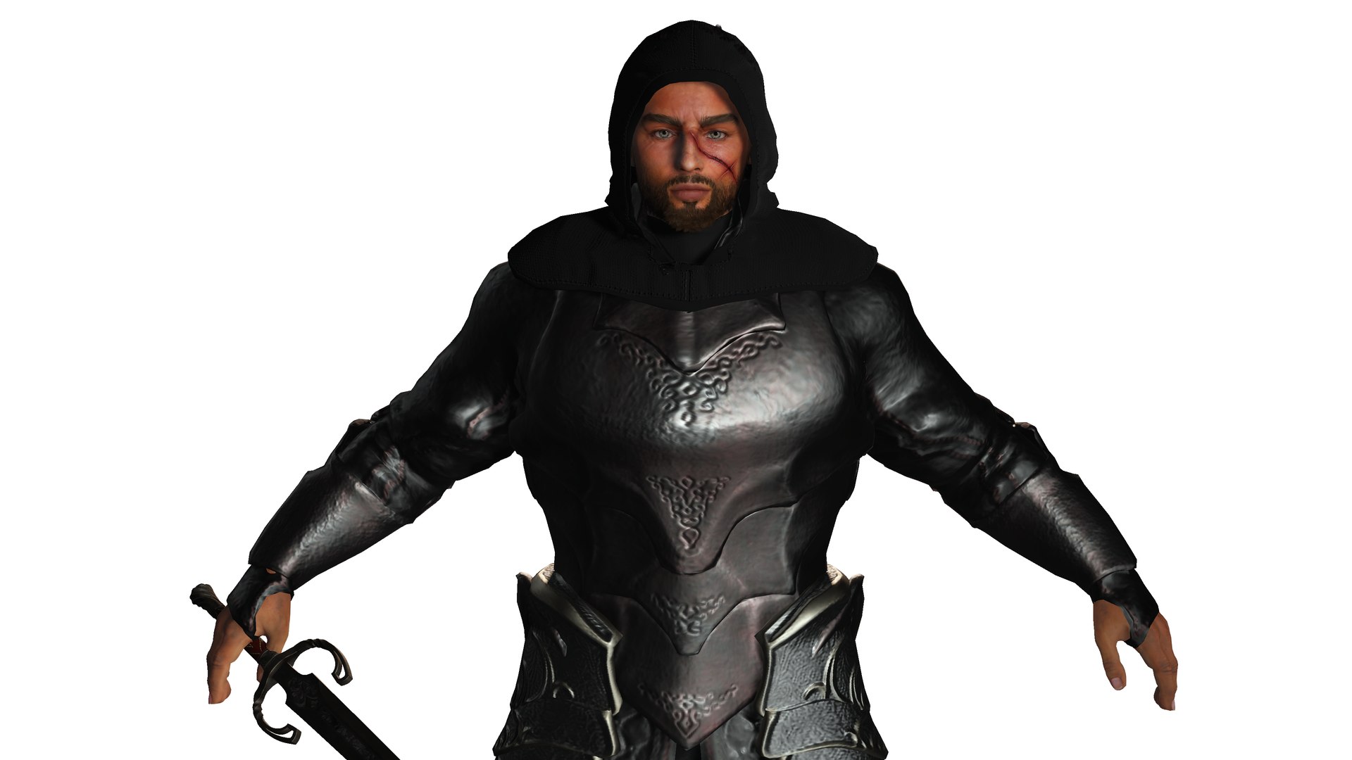 AAA 3D FANTASY MALE ASSASSIN-REALISTIC RIGGED GAME CHARACTER 3D Model ...