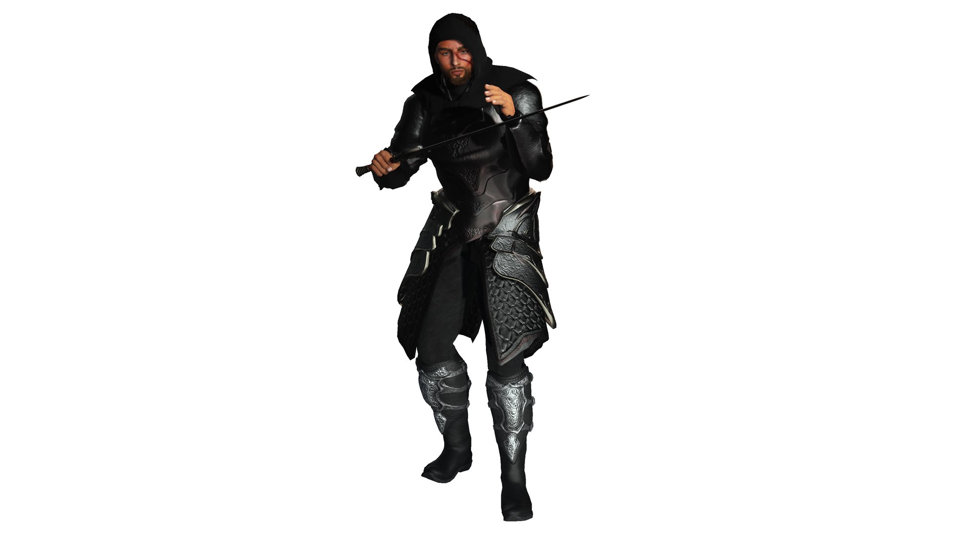 AAA 3D FANTASY MALE ASSASSIN-REALISTIC RIGGED GAME CHARACTER 3D Model ...