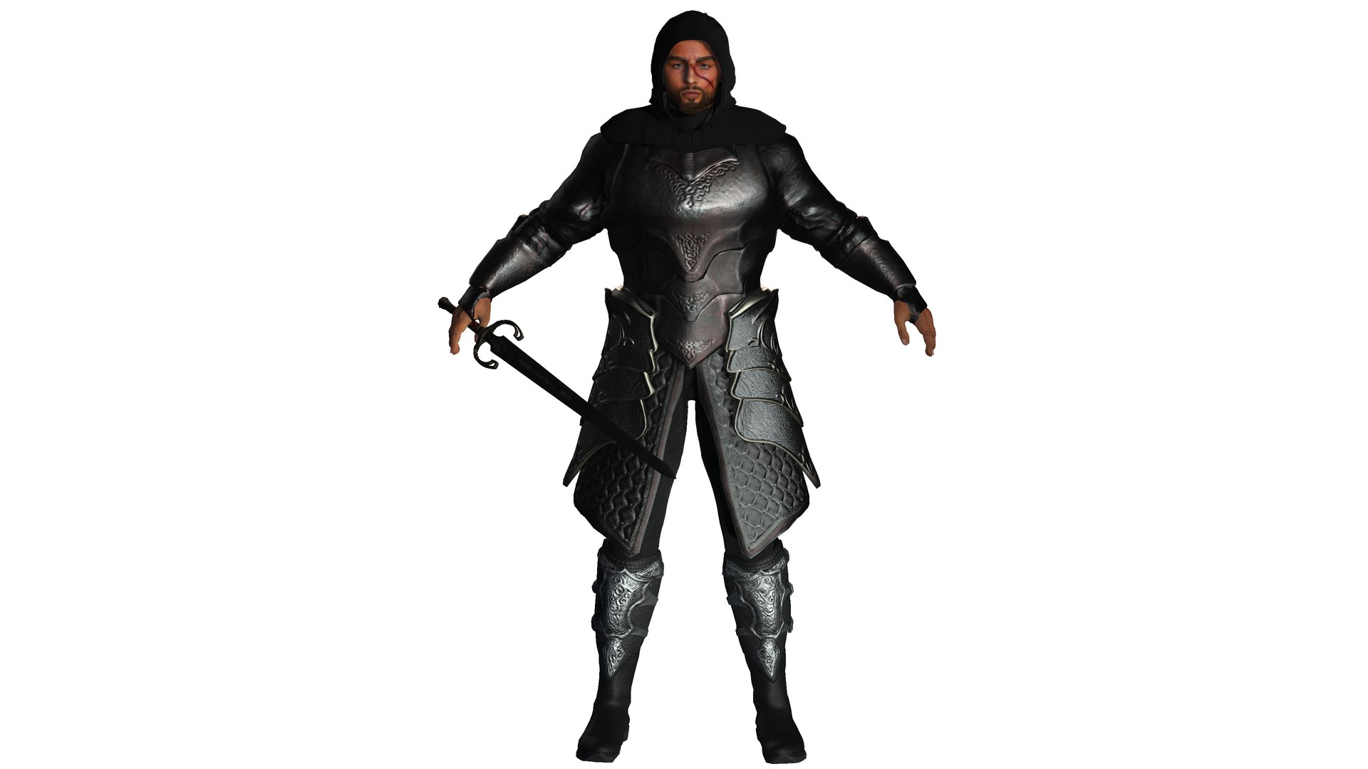 AAA 3D FANTASY MALE ASSASSIN-REALISTIC RIGGED GAME CHARACTER 3D Model ...