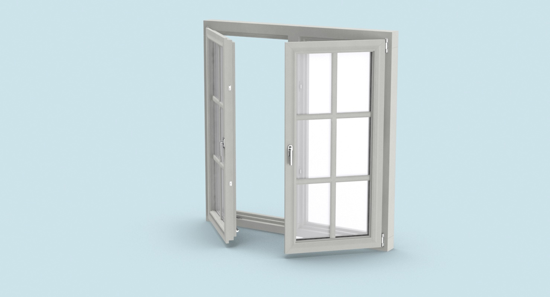 Standard-windows---window-4-half-open 3D - TurboSquid 1246245